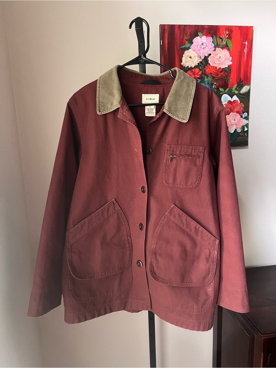 L.L. Bean | Jackets & Coats | Llbean Chore Jacket Large Reg Plaid Lined ...